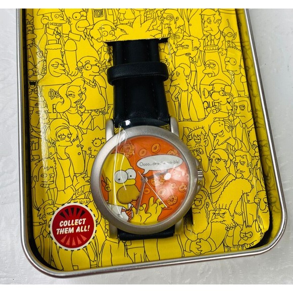 Urban Station | Accessories | The Simpsons Watch In Tin Needs Battery ...